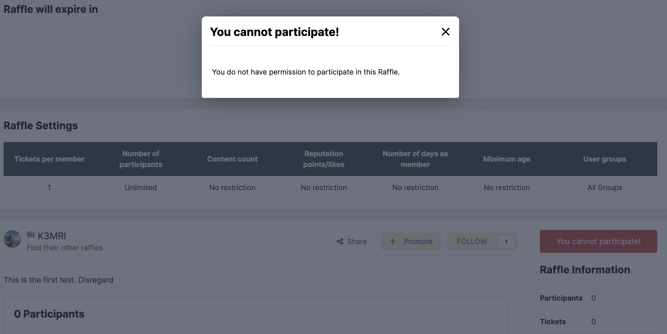 Raffles System - Invision Community 4 - SOS Invision