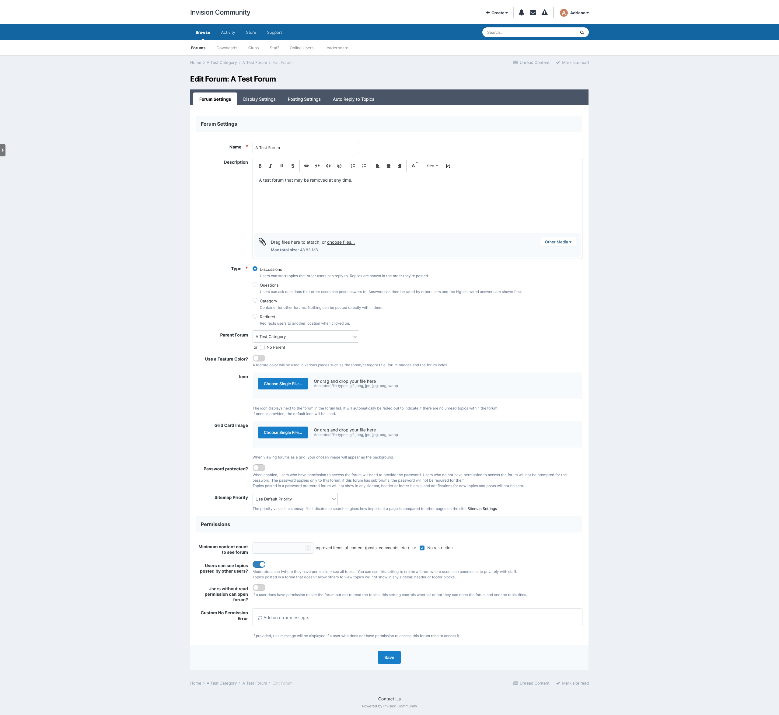 Quick Manage Forums - Staff Extensions - Invisioneer