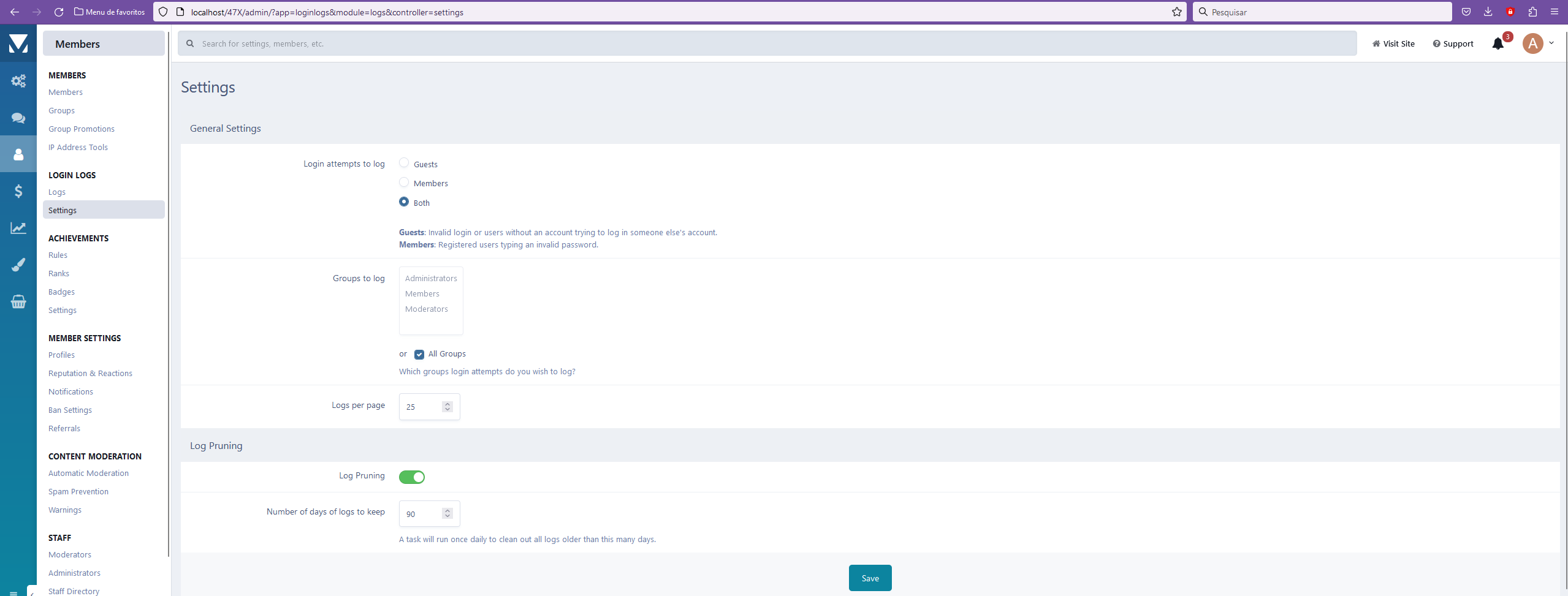 Login Logs - Free Applications/Plugins - SOS Invision