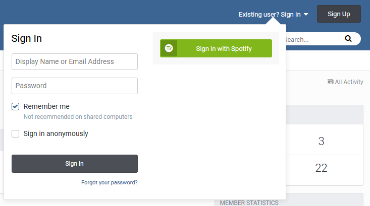 Spotify Login Handler - Free Applications/Plugins - SOS Invision