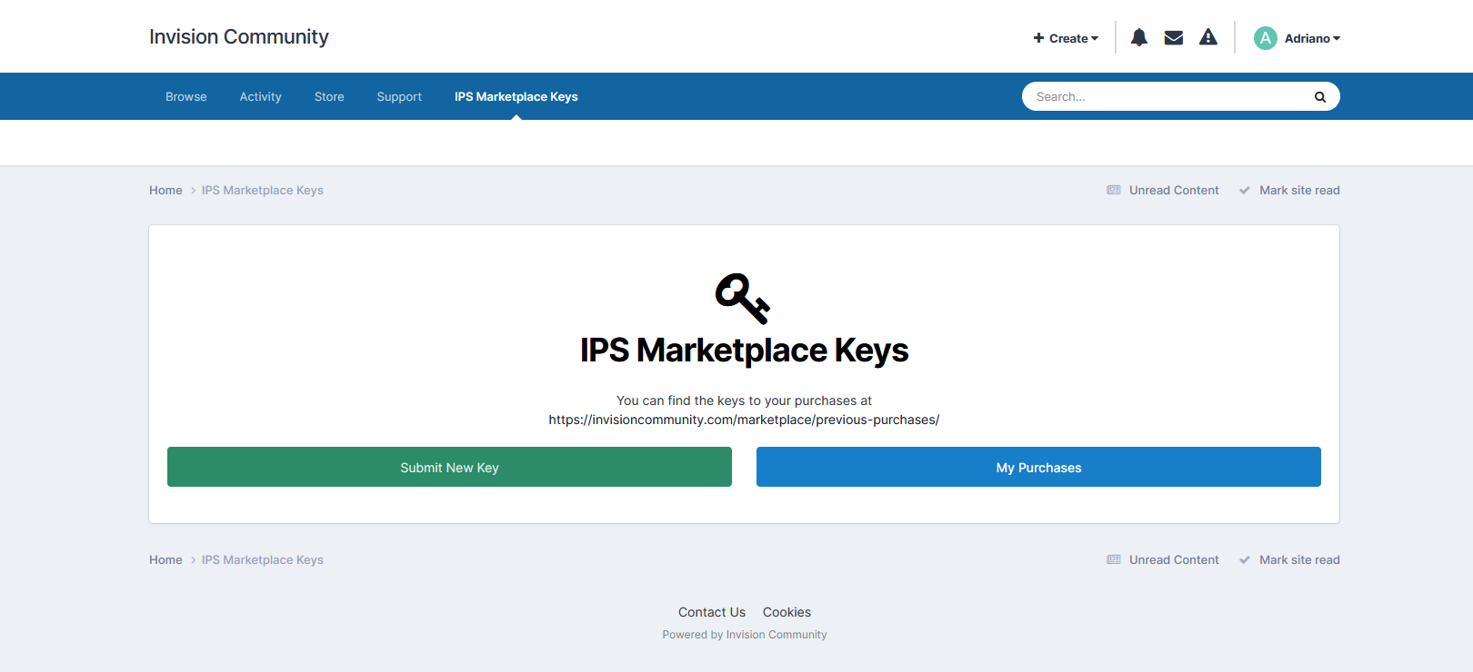 IPS Marketplace Keys - Invision Community 4 - SOS Invision