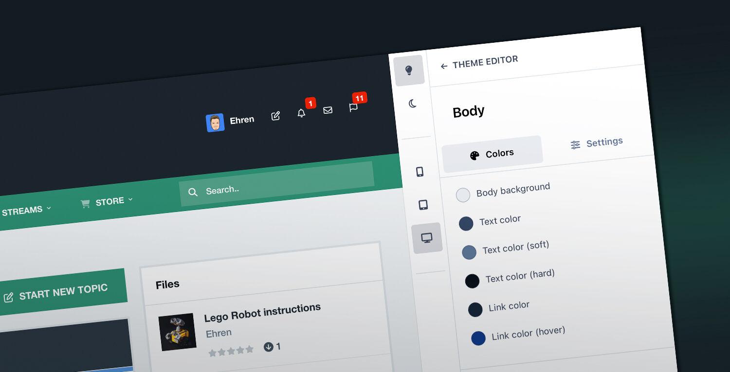 Invision Community 5 The All New Theme Editor Ips News Sos Invision