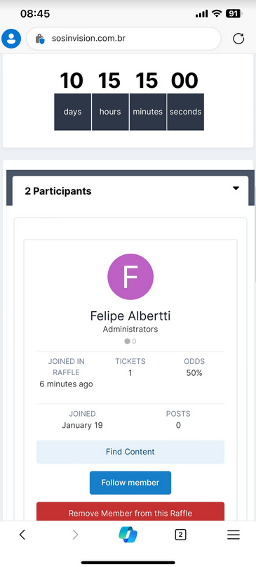 Raffles System - Page 2 - Support - SOS Invision