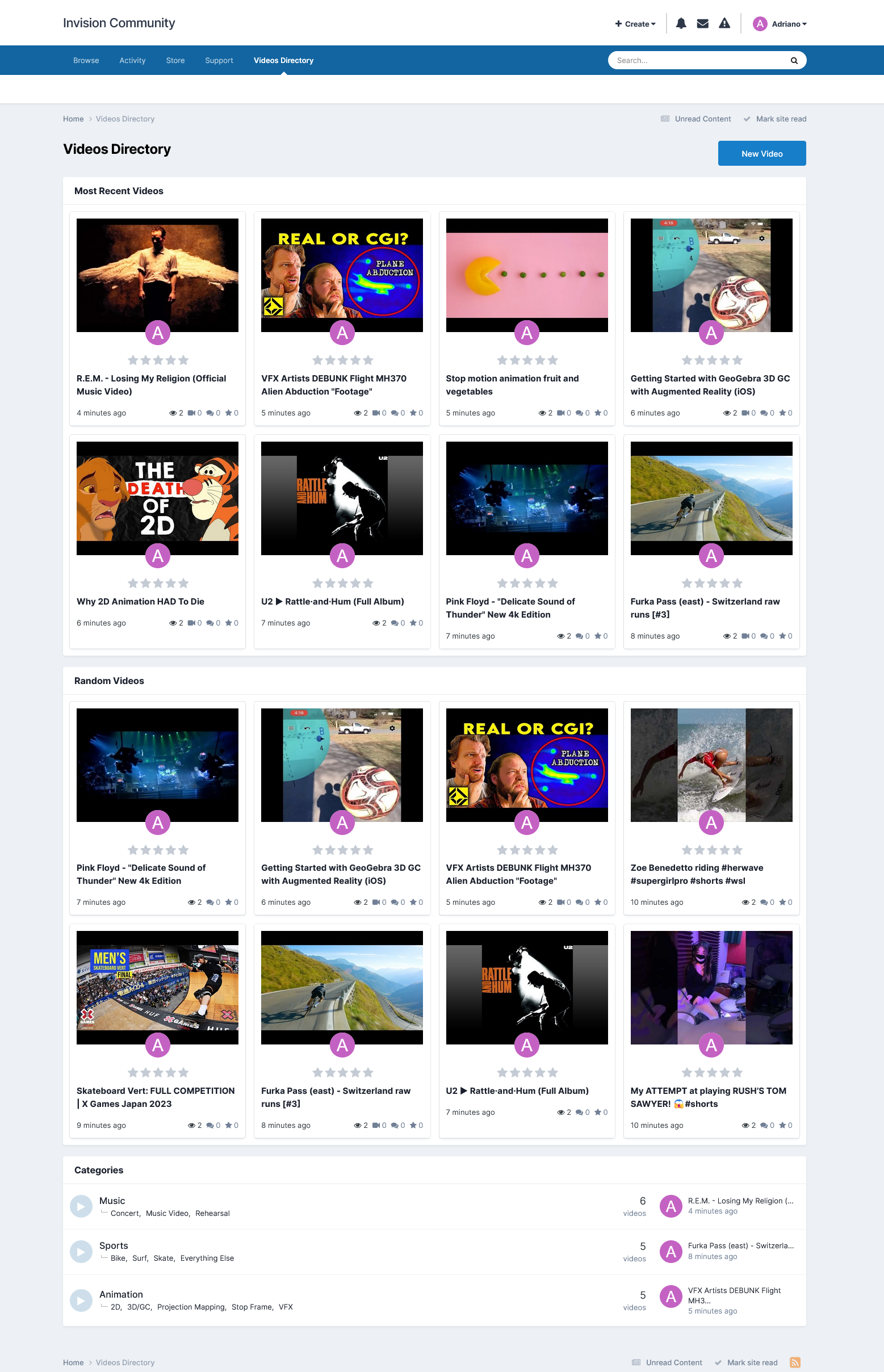 Videos Directory - Support - SOS Invision