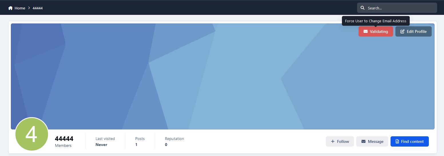 Validating: Force User to Change Email Address - Free Applications ...