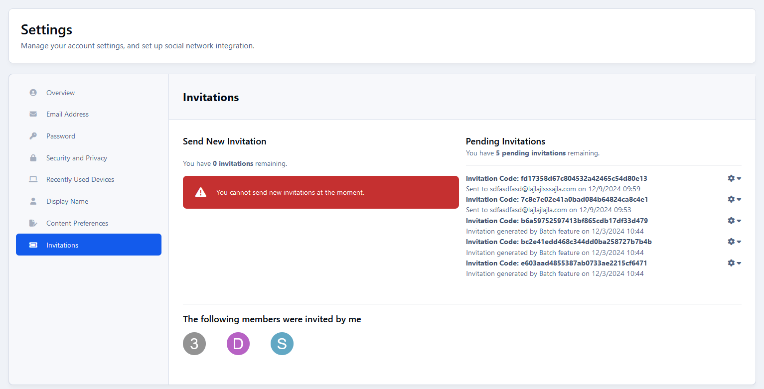 Invite System - Paid Applications - SOS Invision